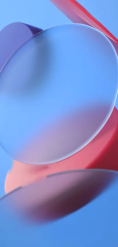 Abstract Blue and Red Shapes - free download