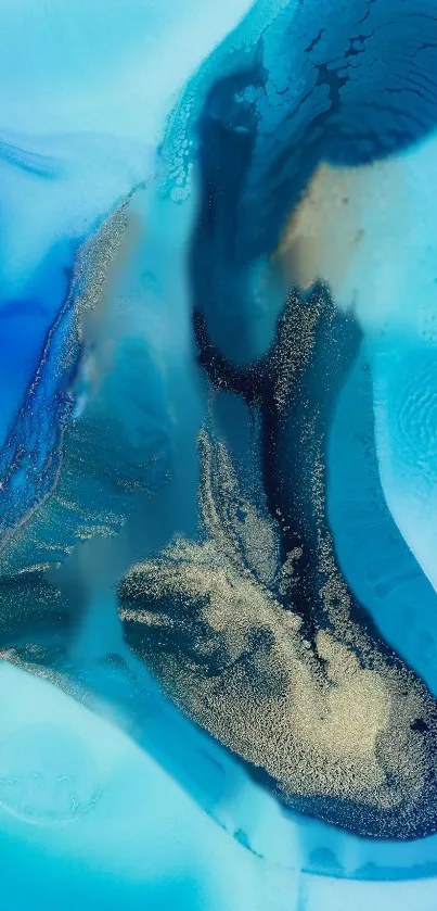 Abstract Blue Art Wallpaper - free download