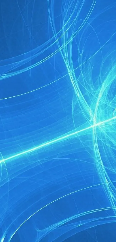 Energetic Blue Abstract Wallpaper - free download