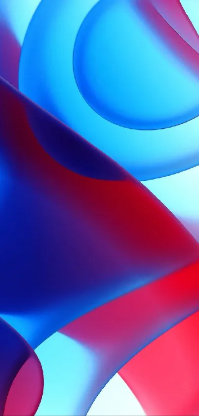 Abstract Blue Red Wallpaper - free download