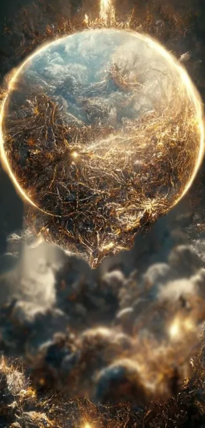 Abstract Cosmic Planet Art - free download