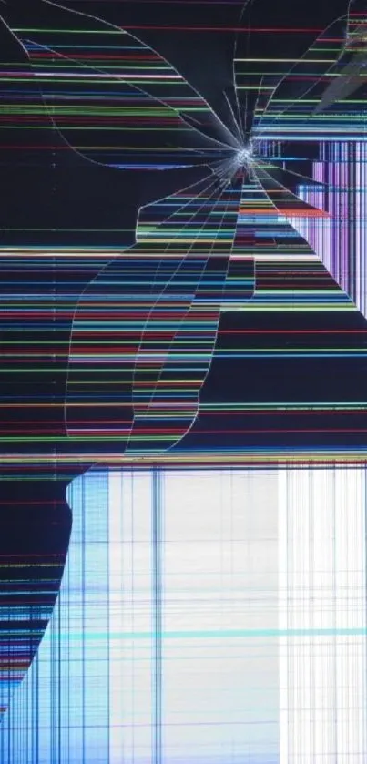 Abstract Cracked Screen Design - free download