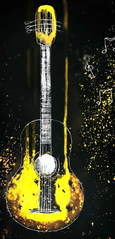 Abstract Guitar Art Wallpaper - free download