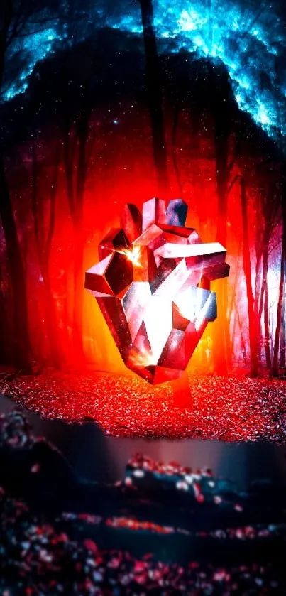 Abstract Heart Nightscape - free download