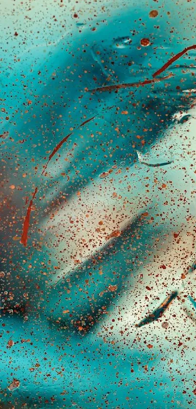Abstract Turquoise Art Wallpaper - free download