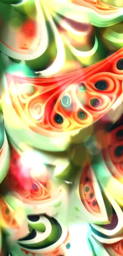 Abstract Watermelon Art Wallpaper - free download