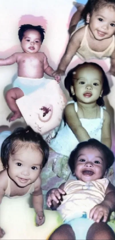 Adorable Baby Collage Wallpaper - free download