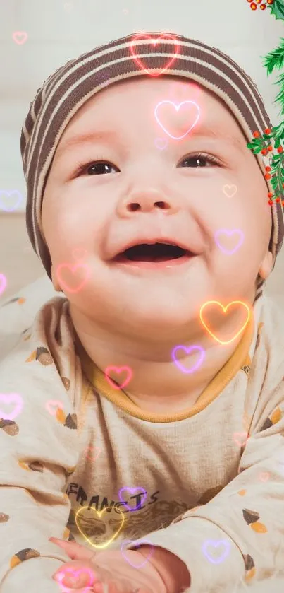 Adorable Baby on Fluffy Rug - free download