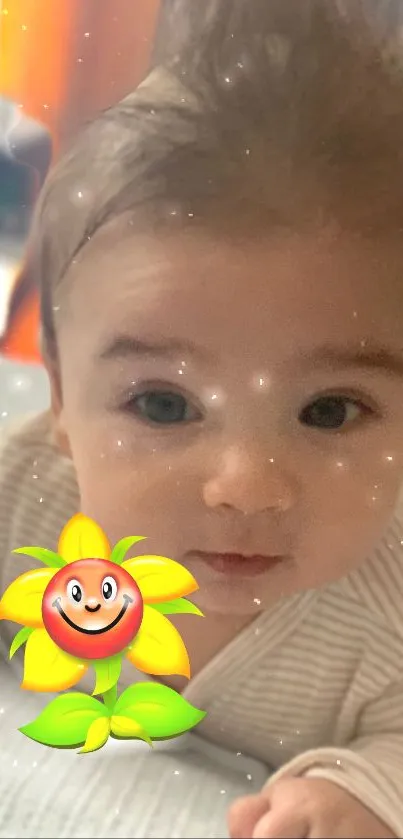 Adorable Baby on Soft Blanket - free download