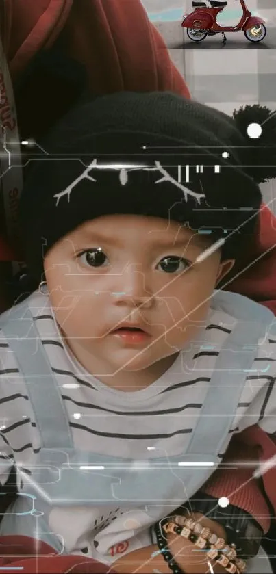 Adorable Baby Tech Vibe Wallpaper - free download
