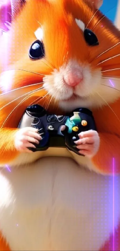 Adorable Hamster Gamer Wallpaper - free download