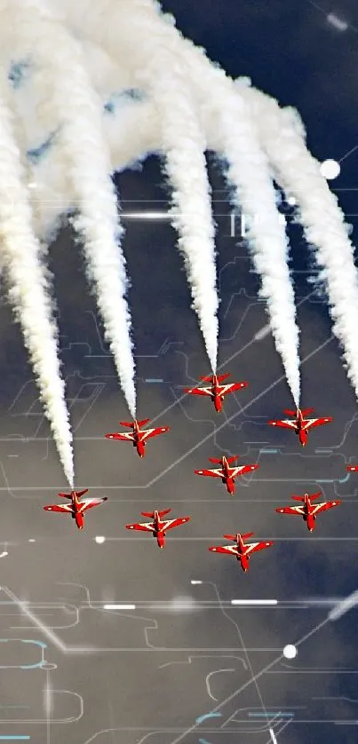 Aerobatic Planes in Sky - free download