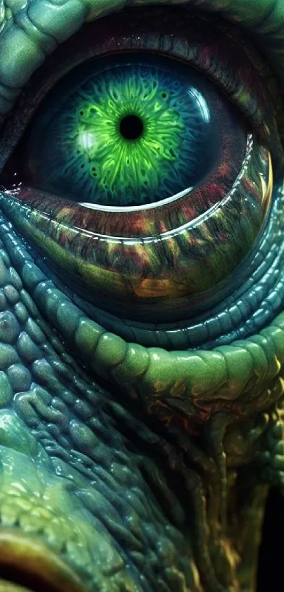 Alien Eye Close-Up Wallpaper - free download
