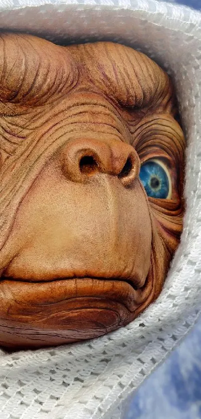 Alien in White Hoodie Art - free download