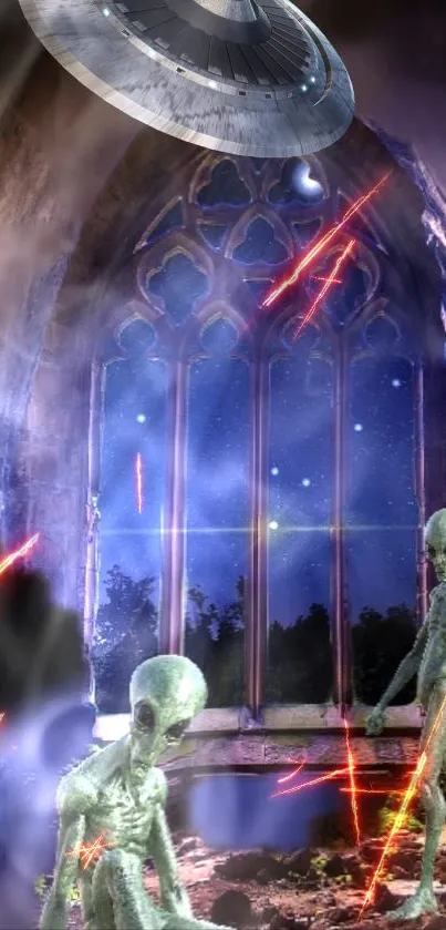 Alien Invasion Gothic Wallpaper - free download