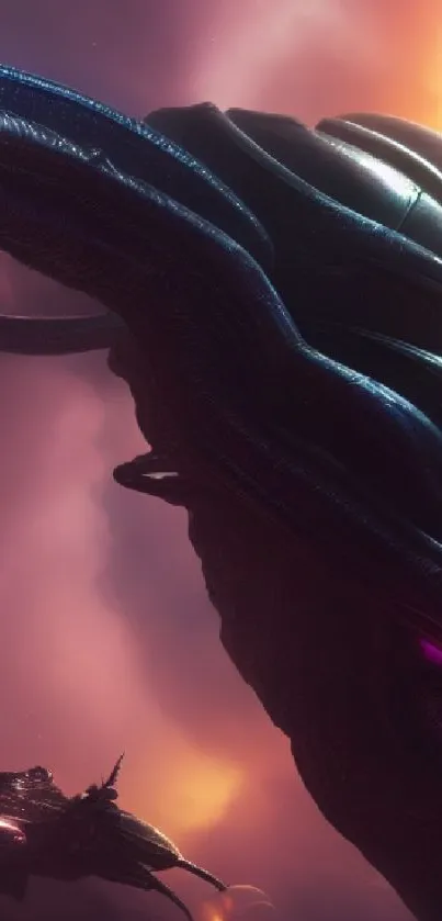 Alien Spaceship Wallpaper - free download