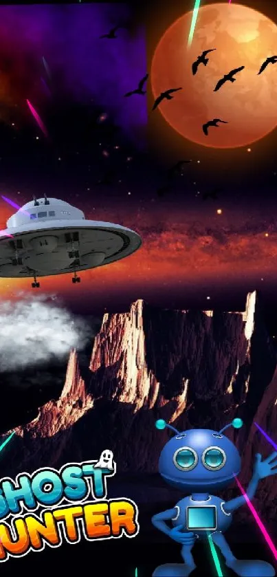 Alien Sunset Adventure Wallpaper - free download