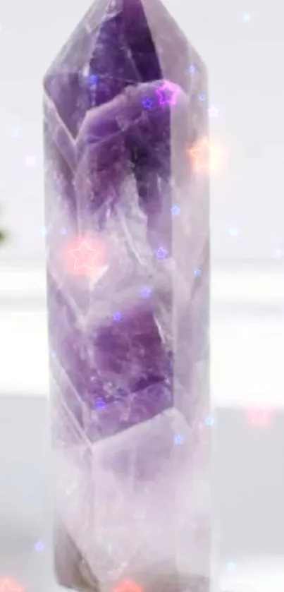 Amethyst Crystal Glow Wallpaper - free download