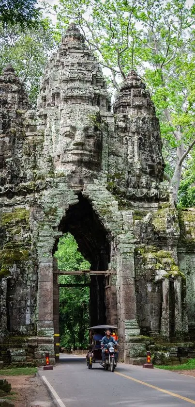 Ancient Temple Gate Wallpaper - free download