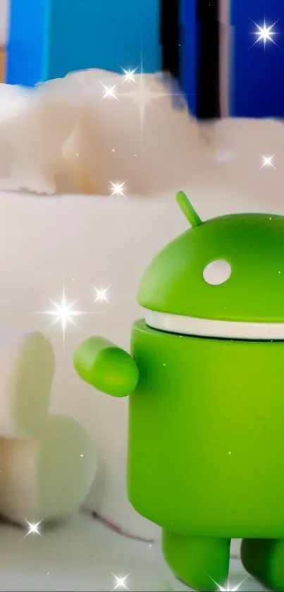 Android Figurine with Marshmallows - free download