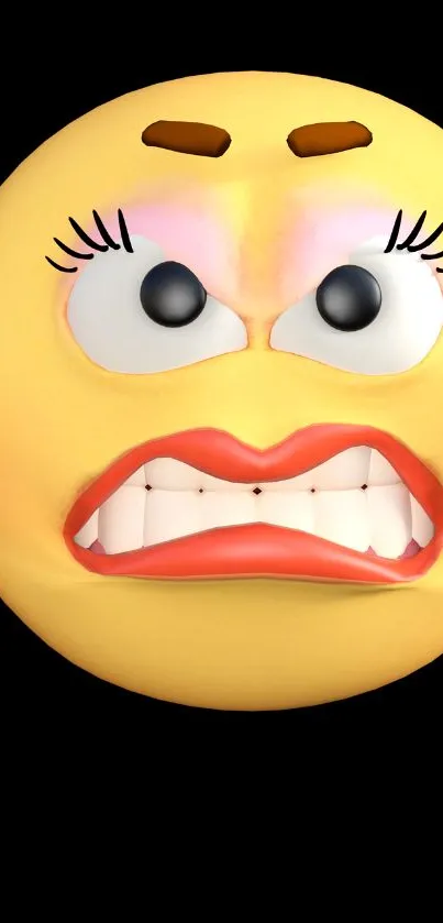 Angry Emoji Expression Wallpaper - free download