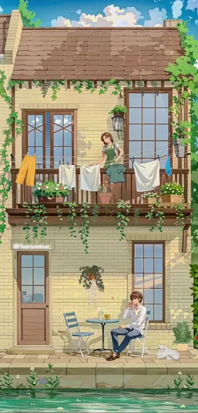 Animation Animated Cartoon Balcony Live Wallpaper - download