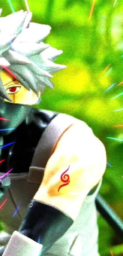 Anime Character in Green Vibes - free download