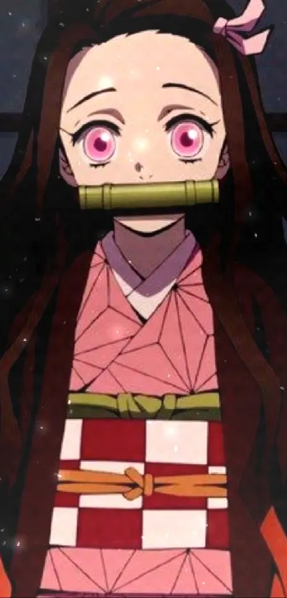 Anime Character Pink Theme - free download