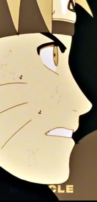 Anime Character Side Profile Art - free download