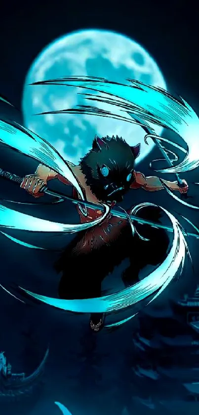 Anime Night Warrior Wallpaper - free download