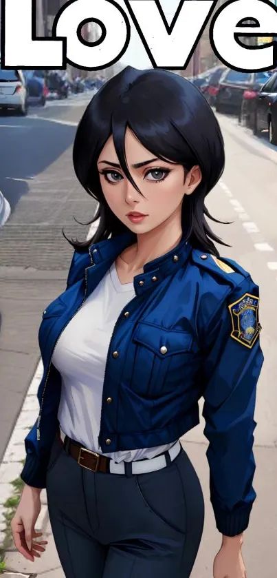 Anime Police Officer Wallpaper - free download