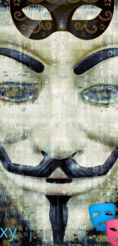 Anonymous Mask Digital Art - free download