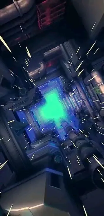 Art Electric Blue Space Live Wallpaper - free download