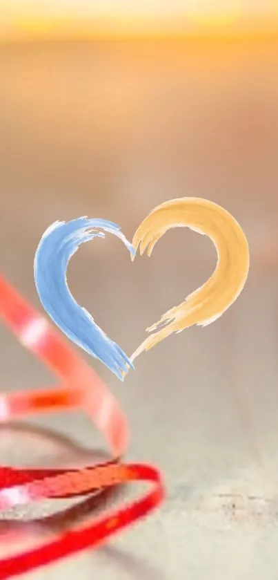 Artistic Heart Design Wallpaper - free download