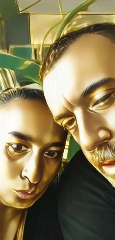 Artistic Portrait Duo Wallpaper - free download