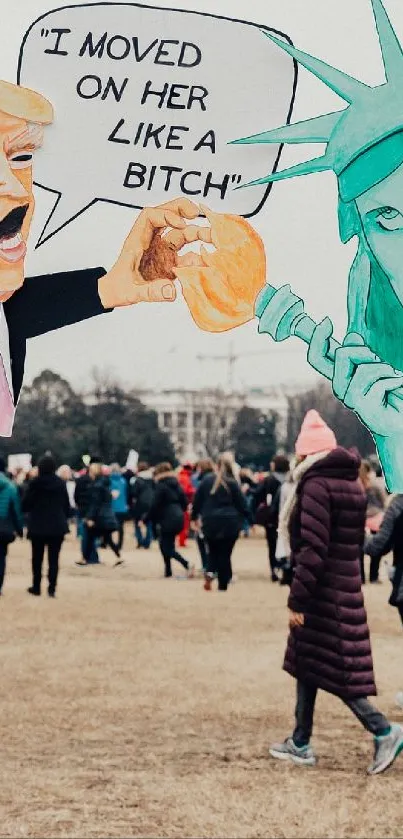 Artistic Protest Illustration - free download