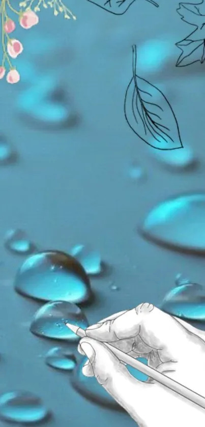 Artistic Water Droplet Design - free download