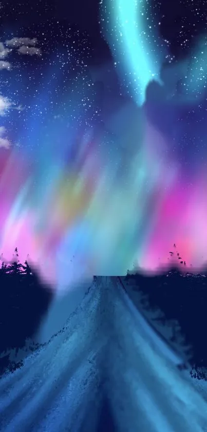 Aurora Borealis Nightscape Wallpaper - free download