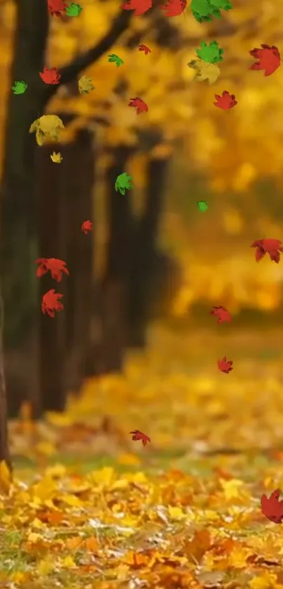 Autumn Leaves Mobile Wallpaper - free download