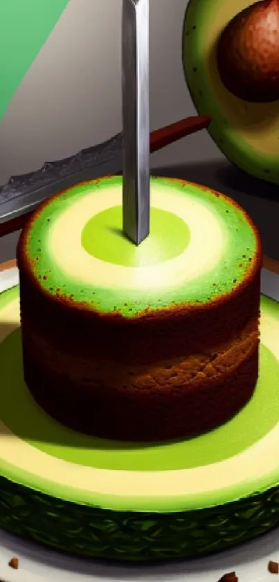 Avocado Cake Art - free download