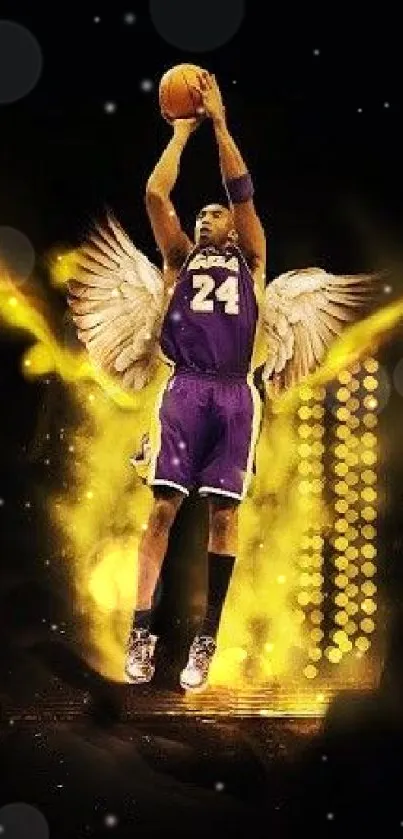 Basketball Angel in Flight - free download