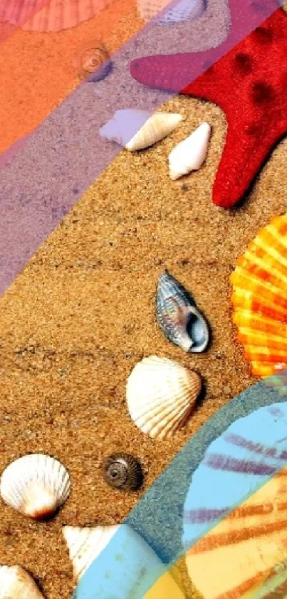 Beach-Themed Seaside Wallpaper - free download