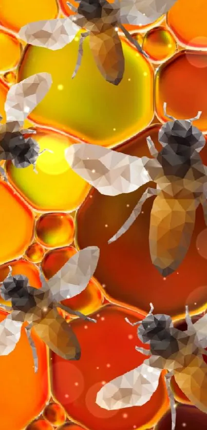 Bee Hive Abstract Art - free download