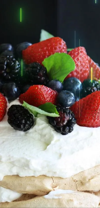 Berry Delight Dessert Wallpaper - free download