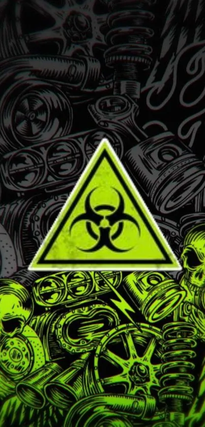Biohazard Neon Art Wallpaper - free download