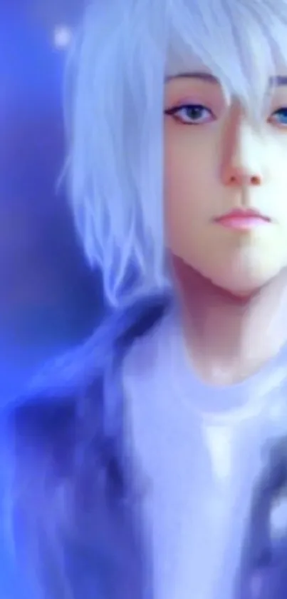 Blue Anime Character Wallpaper - free download