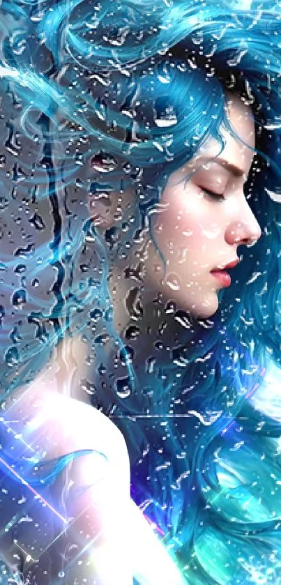 Blue Fantasy Art Wallpaper - free download