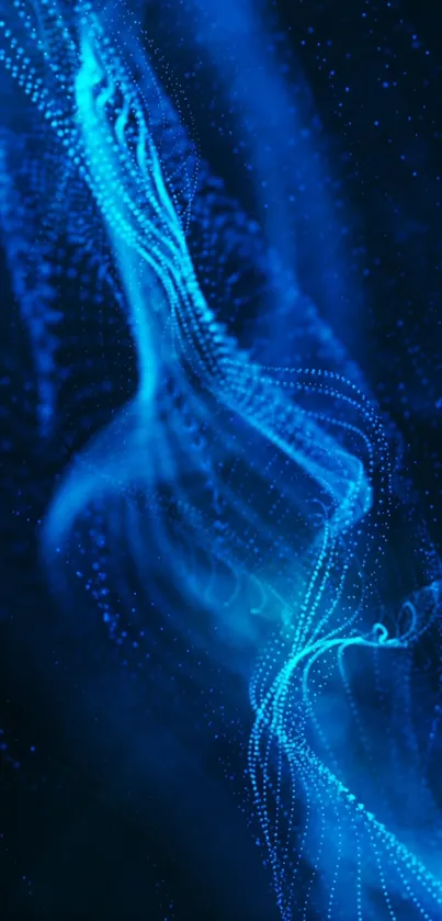 Blue Pixelated Light Live Wallpaper - free download