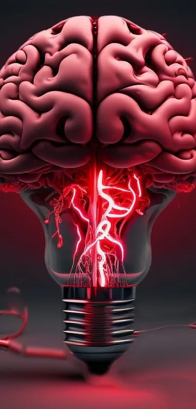 Brain Light Bulb Art - free download