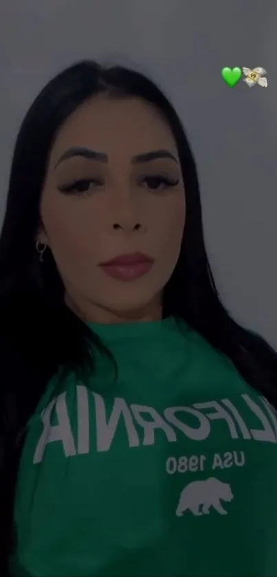 Calm Green Portrait Wallpaper - free download